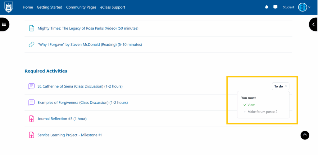 eClass Upgrades – Digital Teaching & Learning Resource Center